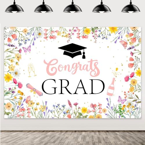 Amazon.com : Wildflower Graduation Party Decorations 2025, Floral Grad ...