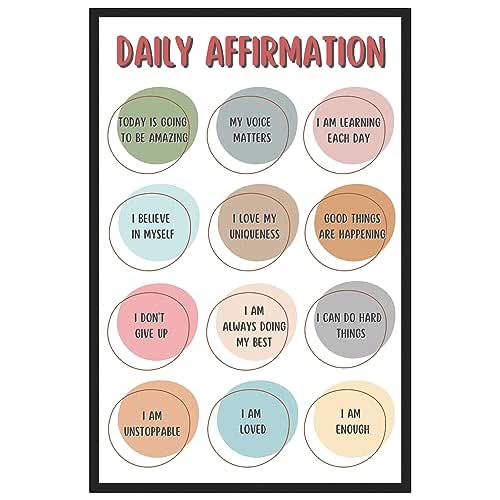 Amazon.com: Classroom Decor Must Haves, Positive Affirmations Poster ...