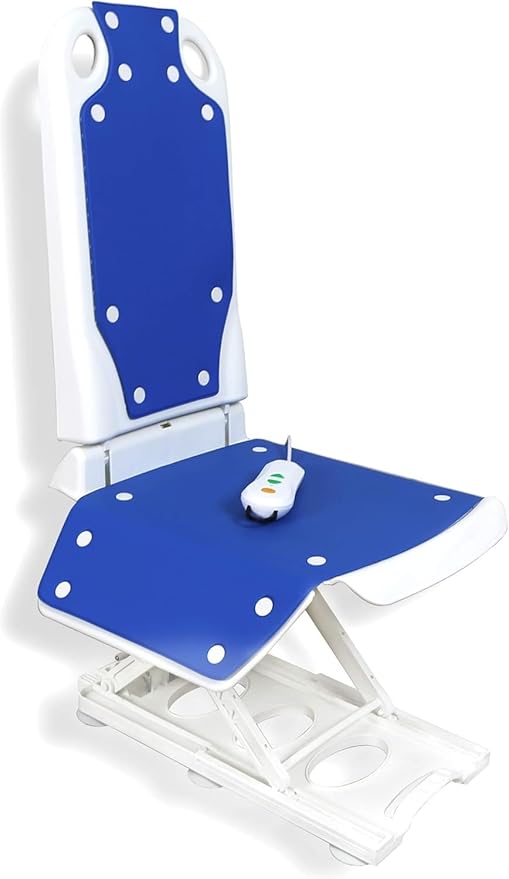MAIDeSITe Electric Bath Lift Chair, Collapsible Bathtub Lift with Non ...