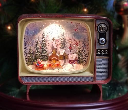 Amazon.com: Acrylic LED & Water Spinning Retro TV BO, Light up, 3AA ...