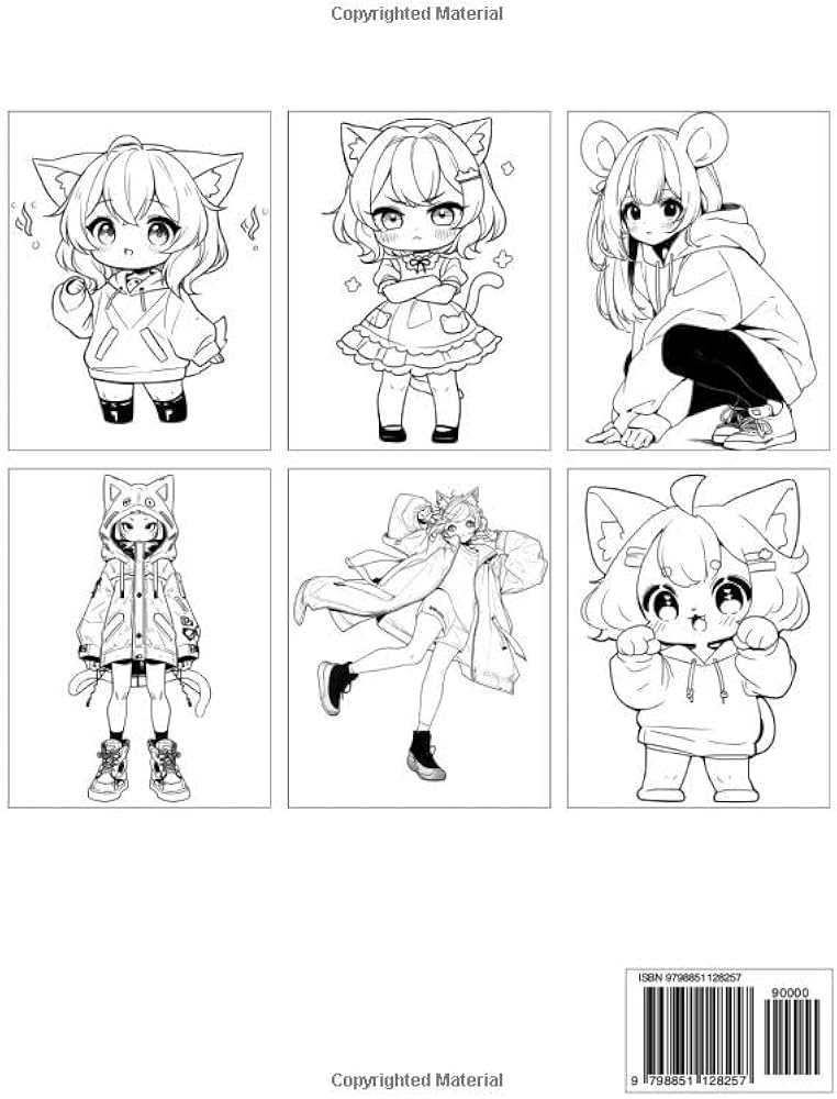 manga girl in life coloring pages