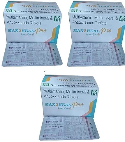 MAX 2MAX Plus Multivitamins tablets pack of 3 : Amazon.in: Health ...