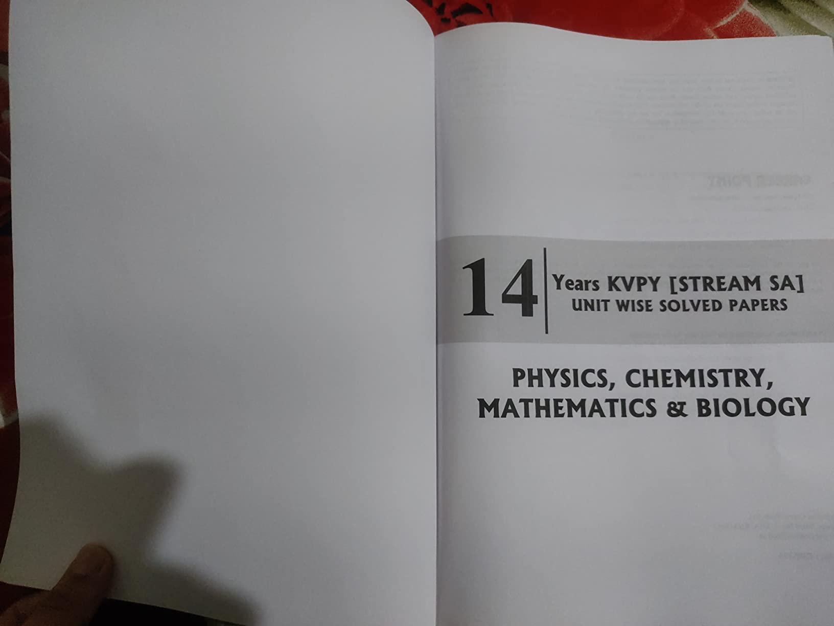 KVPY-SA 14 Years Solved Papers 2020-2007 with Free 3 Practice Papers By ...