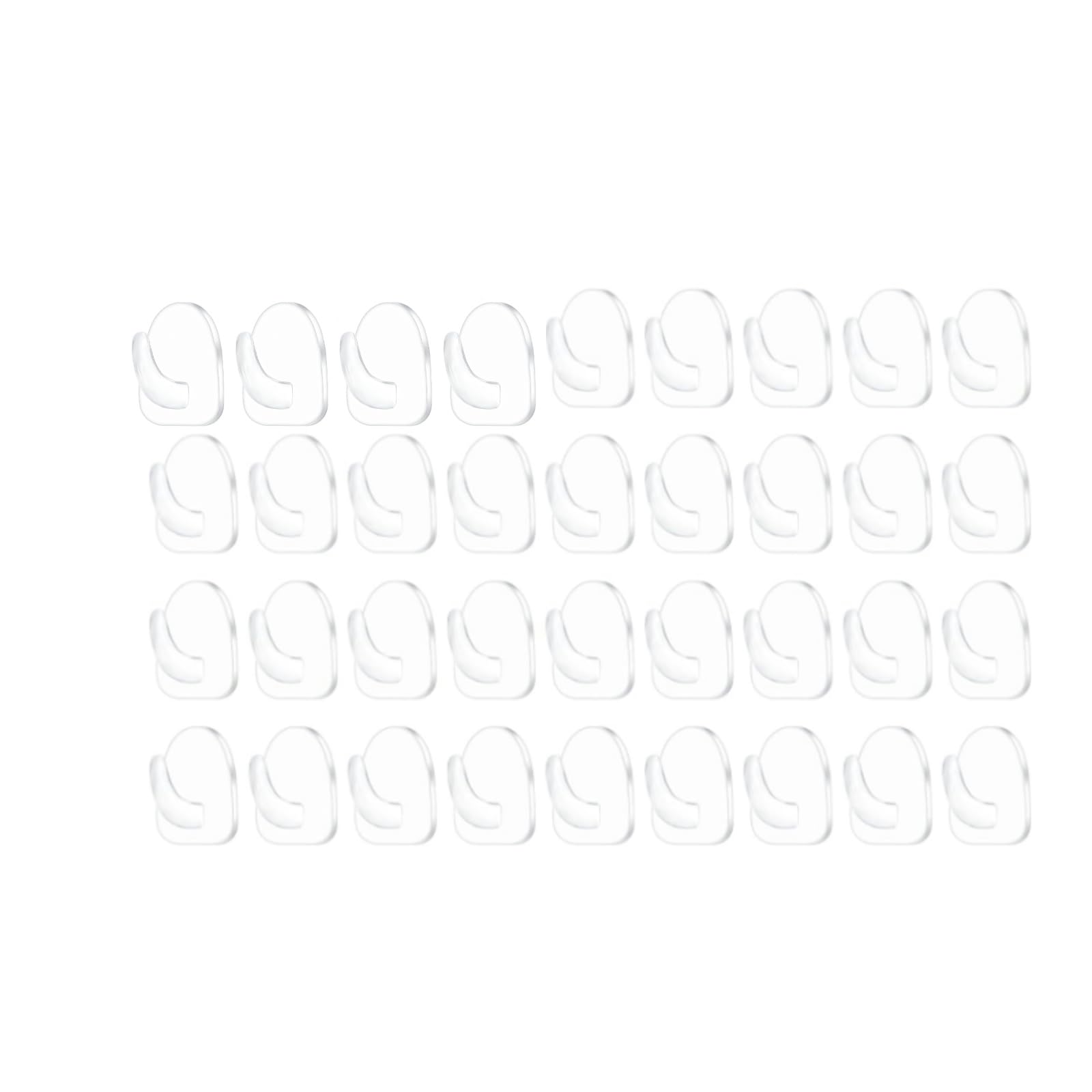 Amazon.com: 20 Pcs Clear Adhesive Wall Hooks for Hanging, Small Plastic ...