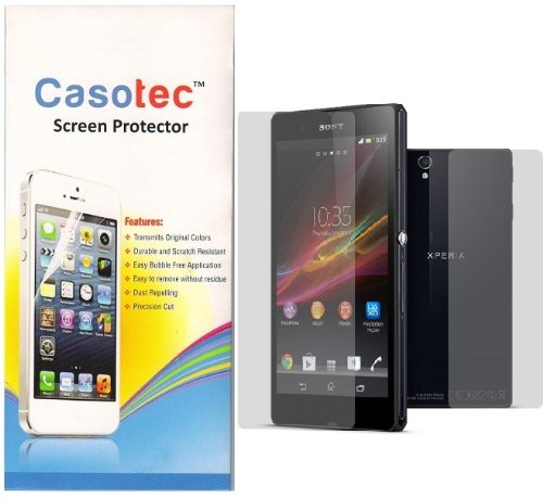 Casotec Super Clear Screen Protector for Sony Xperia Z1 (Front & Back ...