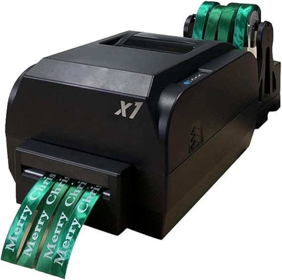 Amazon.com: QYNAVO Satin Ribbon Printing Machine with Holder,200 Dpi ...