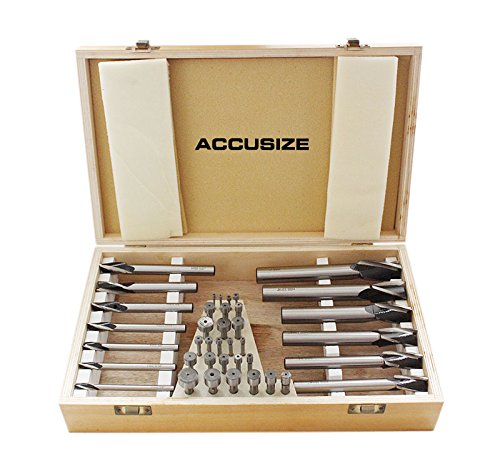 Accusize Industrial Tools 39 Pc H.S.S. Interchangeable Pilot ...