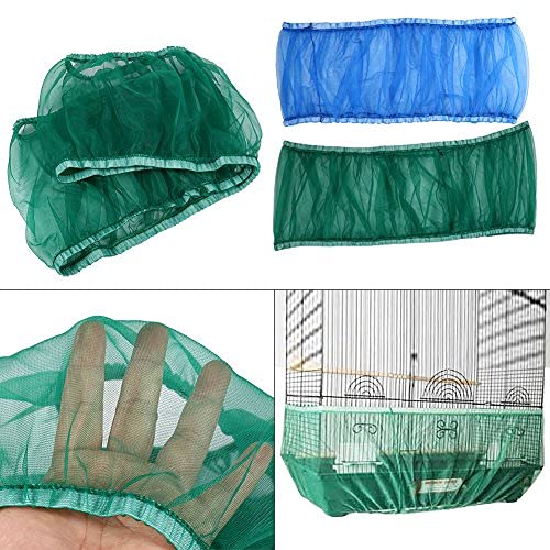 Snapklik.com : 4 Colors Ventilated Nylon Bird Cage Cover Shell Seed ...