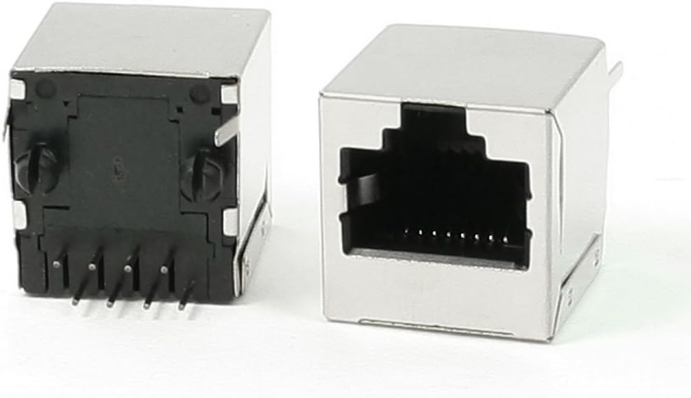 Amazon.com: uxcell Vertical Mounting 8Pin RJ45 PCB Jack Female ...