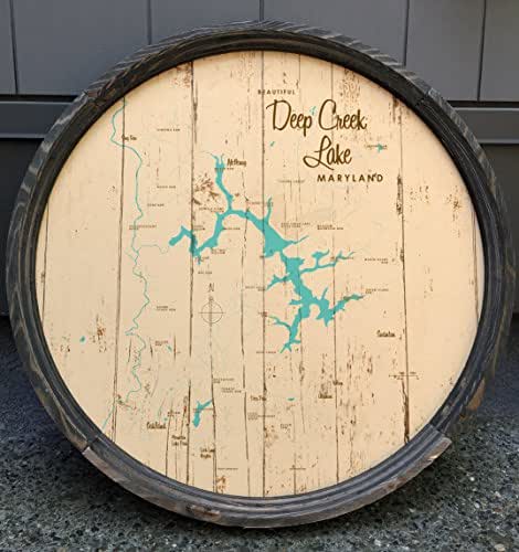 Amazon.com: Deep Creek Map Barrel End Sign : Handmade Products