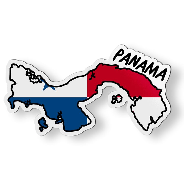 Amazon.com: Panama Map with Flag Magnet for Car Fridge Locker Metal ...
