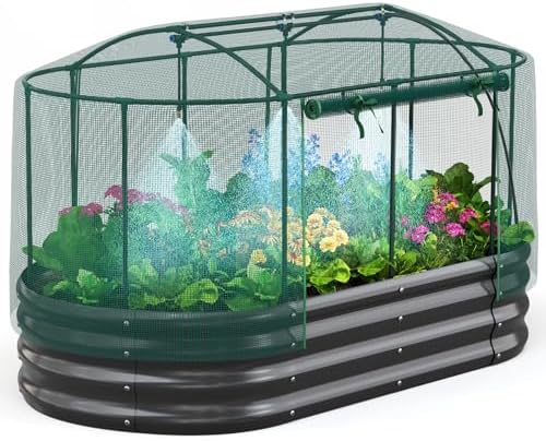 Amazon.com: Quictent Galvanized Raised Garden Bed Kit with Self ...