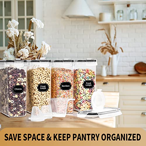 PRAKI 4L Airtight Food Storage Containers for Kitchen & Pantry ...