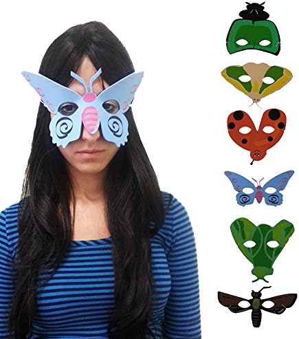Amazon.com: Foam Bug Face Masks - Colorful Foam Face Masks Featuring ...