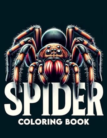 Spider coloring book: Spider design for relief stress & relaxation ...