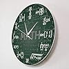 Amazon.com: Timethink 12 Inch Green Math Wall Clock, Novelty Unique ...
