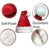 Amazon.com: 2 Pack Plush Santa Hats, Christmas Santa Hats for Christmas ...
