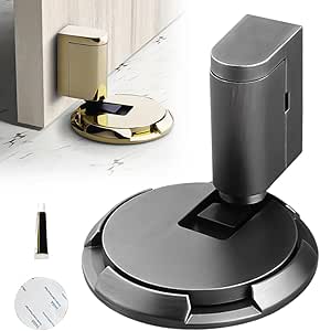 Amazon.com: Magnetic Door Stopper, Punch-Free Mechanical Silent Floor ...