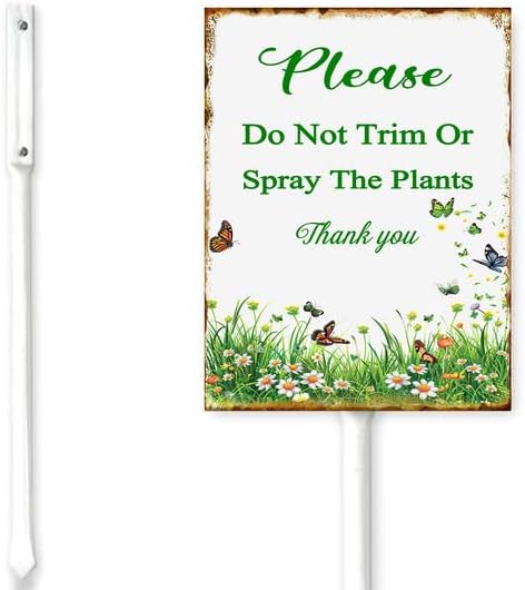 Amazon.com : Bidesign (6X4.6) IN Please Do Not Trim Or Spray The Plants ...