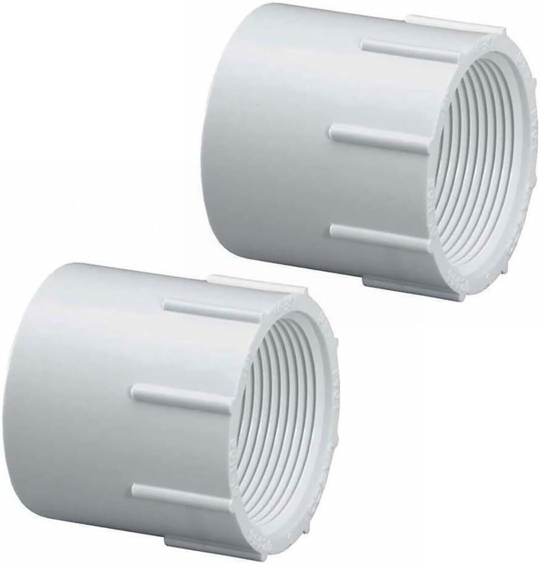 Amazon.com: LEFITPA Replacement 2-Pack 1 Inch Slip x Female Thread PVC ...