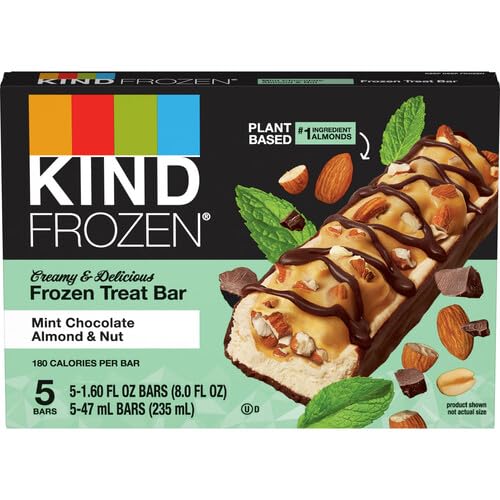 Amazon.com: KIND Mint Chocolate Almond Frozen Treat Bars, 8 FZ ...
