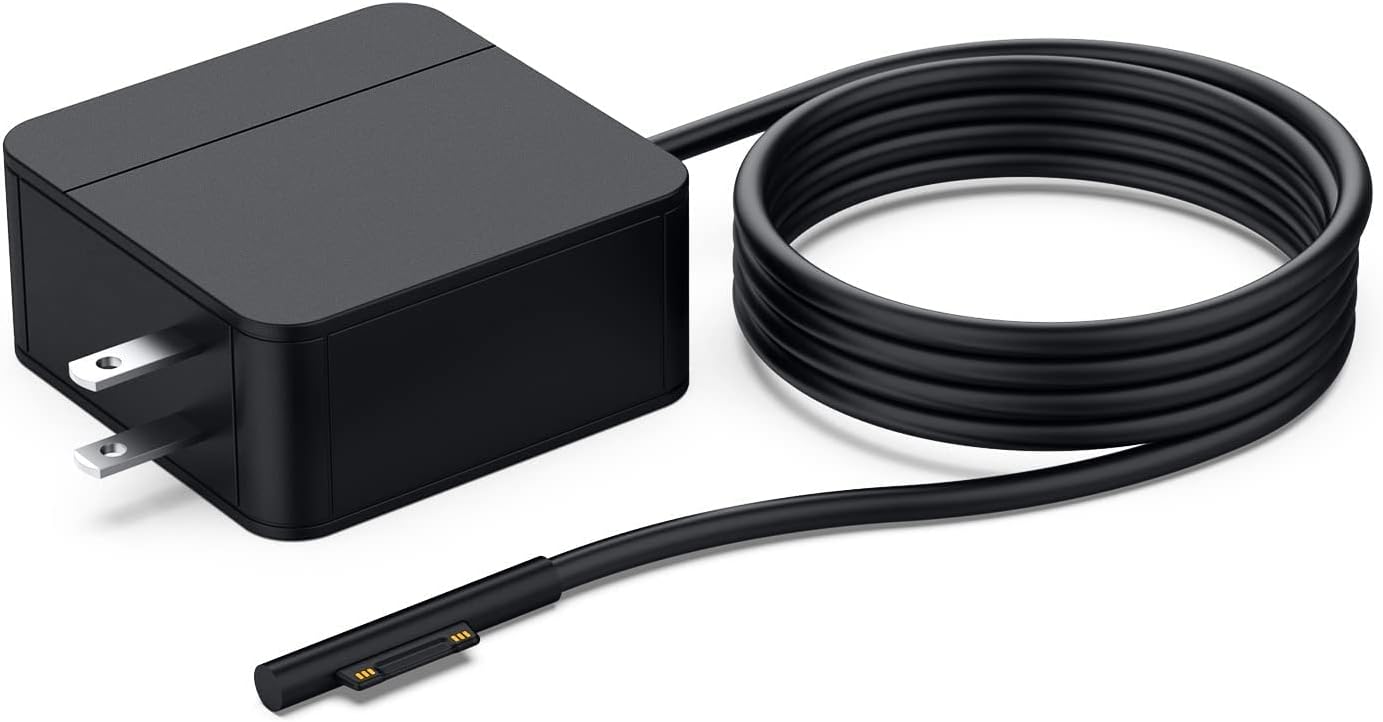 Amazon.com: Surface Go Charger, AYNEFF 24W 15V 1.6A Surface Charger ...