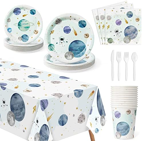 Amazon.com | WATINC 170pcs First Trip Around the Sun Space Party ...