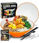 Amazon.com: Ramen Bowls Set of Plastic,2 Sets of 20oz Double-sided ...