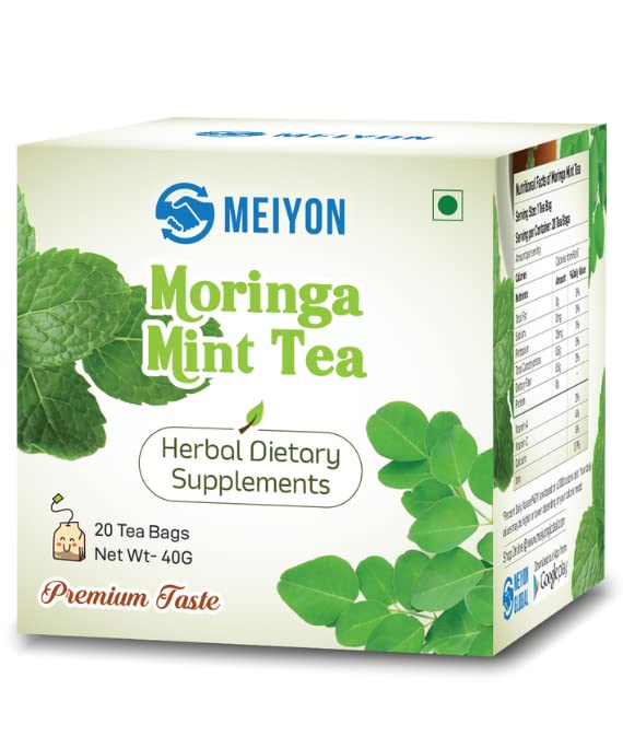 Meiyon Moringa Mint Tea - 20 Tea bags : Amazon.in: Grocery & Gourmet Foods