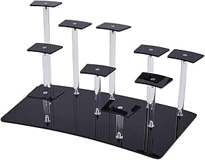 HOBBIESAY 10 Tier Acrylic Action Figures Display Stands Compact Tiered ...