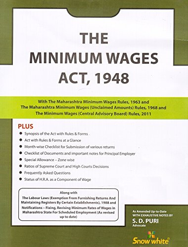 Amazon.in: Buy Snow White Publication's Minimum Wages Act, 1948 by Adv ...