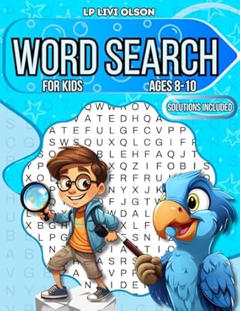 Word Search For Kids Ages 8-10: 100 Puzzles With Interesting Themes,All ...