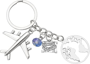 Amazon.com: yaozeio Airplane Keychains for Women Men Traveller Gifts ...