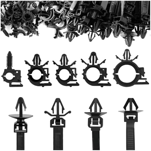 Amazon.com: 130PCS Automotive Cable Ties and Wire Loom Kit,Includes 6 ...