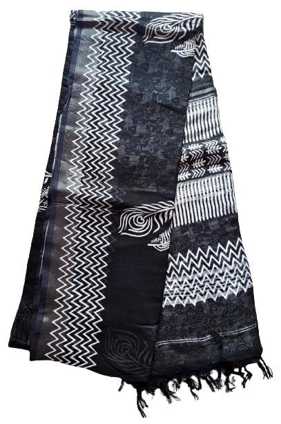 Buy Sari Kuthir Women's Handloom Pure Cotton Linen Hand Block Batik ...