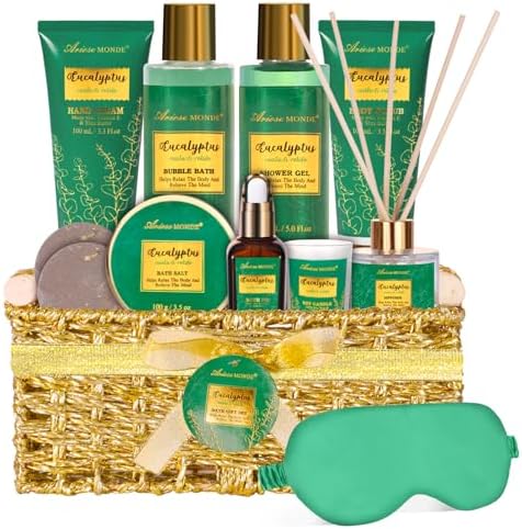 Amazon.com : Gift Baskets for her, Spa Gifts for Women-13pcs Eucalyptus ...