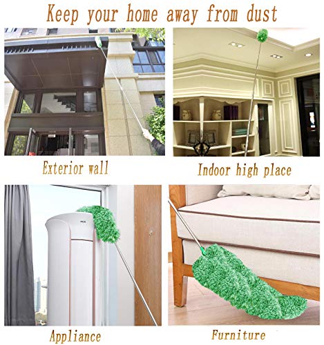 Buy Microfiber Dusters for Cleaning, Bendable Ceiling Fan Duster with ...