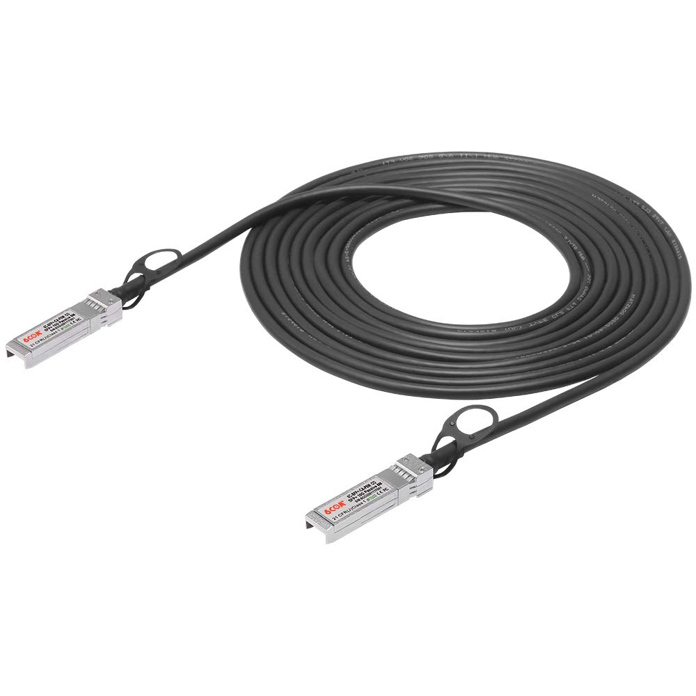 6COM 10G SFP+ DAC Cable, 5 M (16.4ft) Passive Twinax Cable, Direct ...