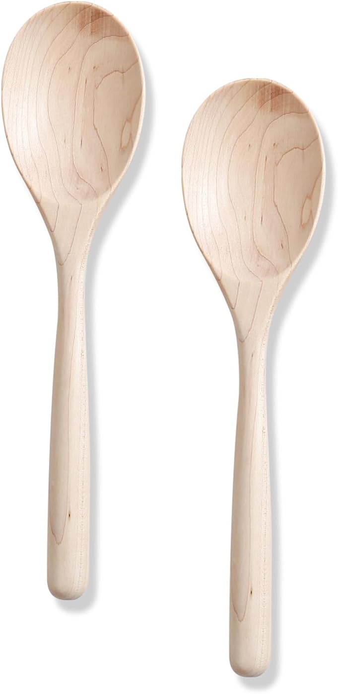 Amazon.com: Wooden Spoons for Cooking,12 Inch Comfort Thick Handle Wood ...