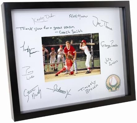 Autograph Shadow Box Photo Frame, 3 Mat Sizes Included: 3-1/2" x 5", 4 ...
