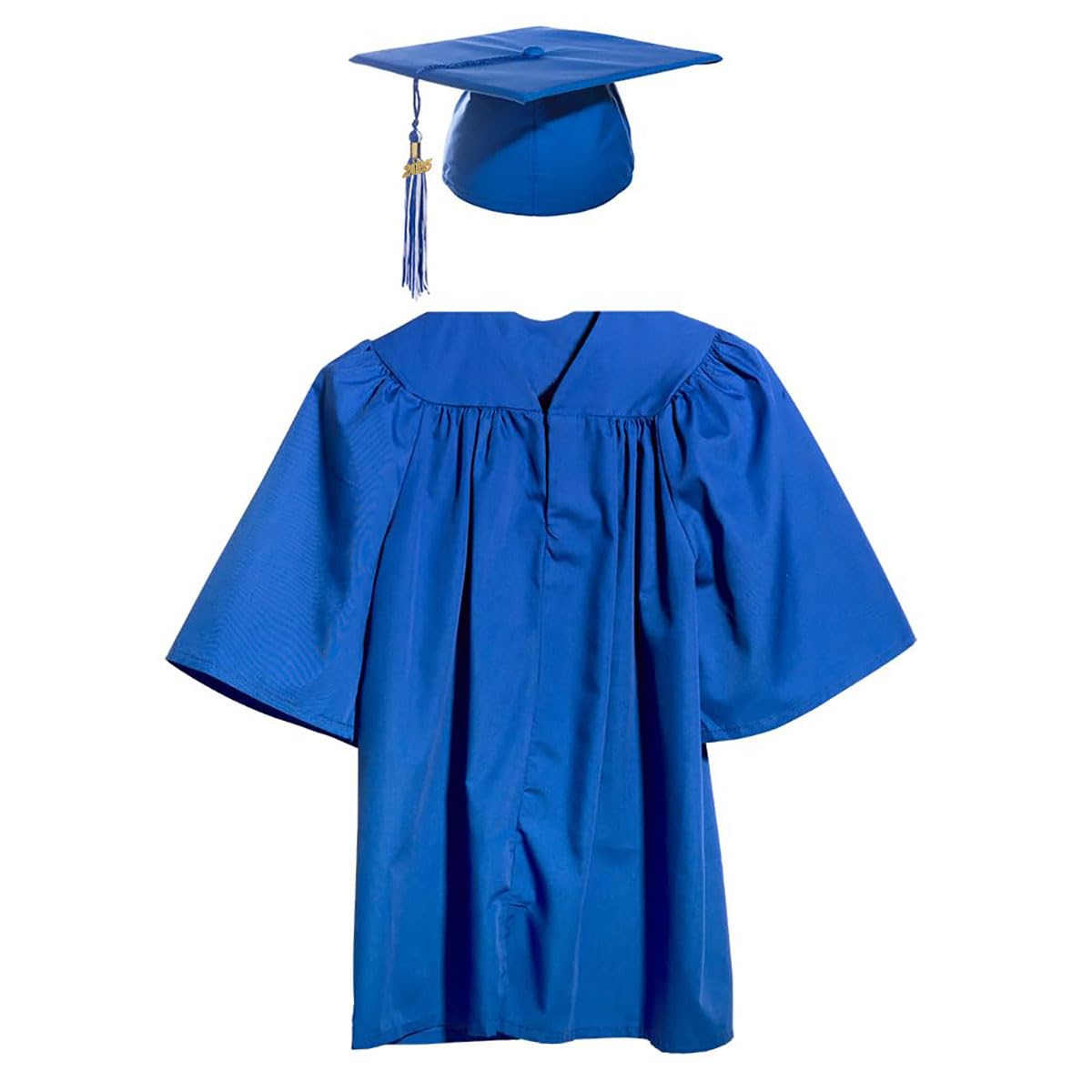 Snapklik.com : Large Blue Matte Child Graduation Set, Cap, Gown, Tassel ...