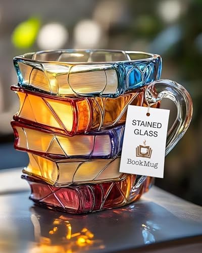 Amazon.com: Chapter Book Mug Glass 3D Book Mugs Birthday Gift For Women ...