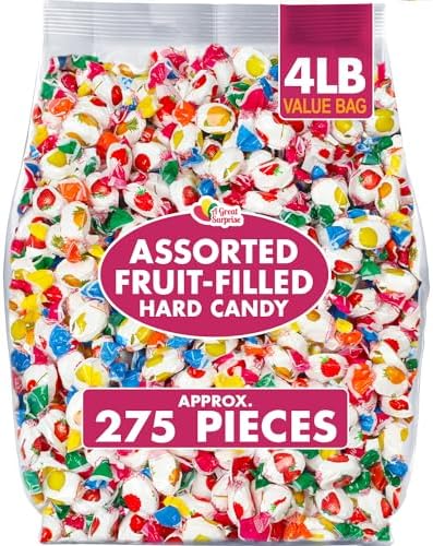 Amazon.com : Strawberry Hard Candy - 5 Pounds - Strawberry Bon Bons ...