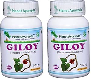 Amazon.com: Planet Ayurveda Giloy, 500 Mg Veg Capsules, 2 Bottles (60 Capsules Each) : Health ...