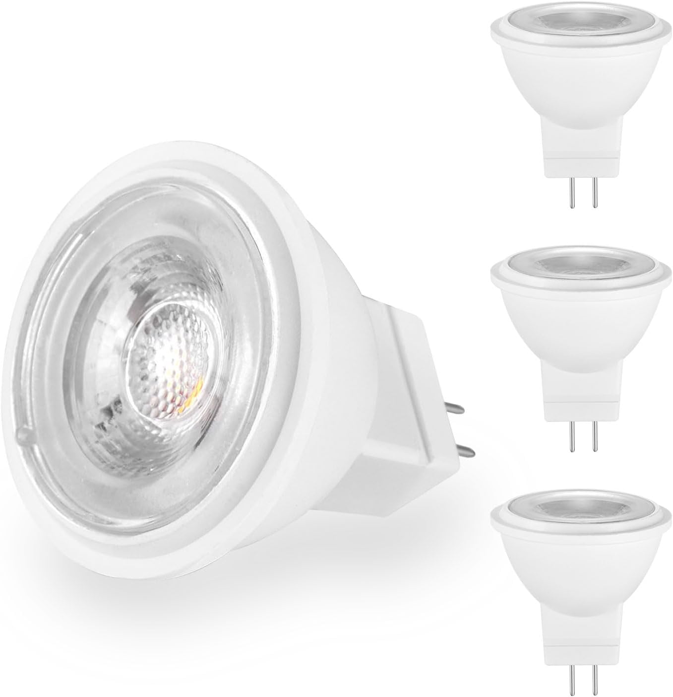 RuLEDne MR11 LED Bulbs, GU4 Bi-Pin Base ACDC 12V 3W (Equivalent to 25W ...