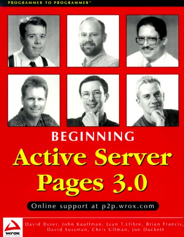 Beginning Active Server Pages 3.0: Ullman, Chris, Francis, Brian, Kauffman, John: 9788173661495 ...