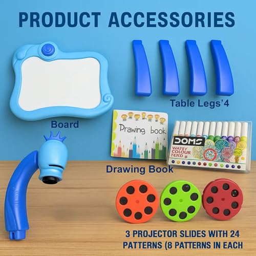 GRAPHENE Drawing Projector Table Set Blue Led Drawing Board for Kids ...