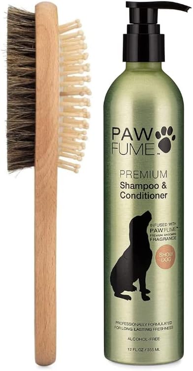 Amazon.com: PAWFUME 2-in-1 Pet Brush + Dog Shampoo and Conditioner ...