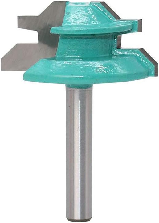 Amazon.com: Engraving tip Small Lock Miter Router Bit Anti-Kickback 45 ...