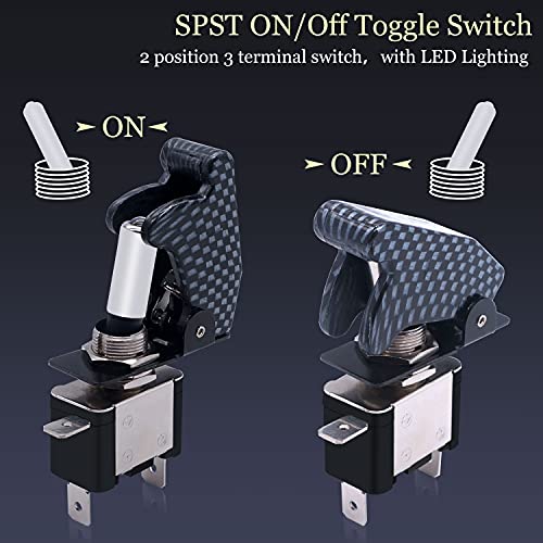 Snapklik.com : Twidec/3Pcs Rocker Toggle Switch 12V 20A Heavy Duty ...